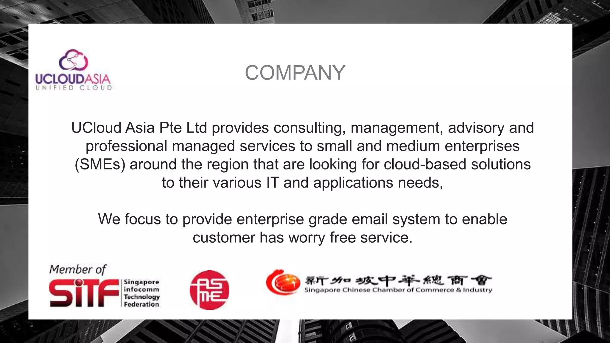 UCloud Asia Company Presentation | PPTX | Web Hosting | Internet