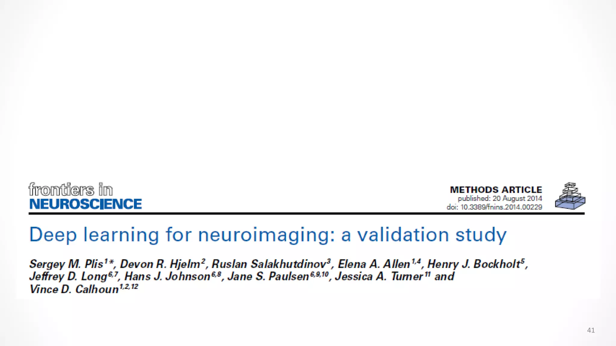 Introduction to Deep Learning and some Neuroimaging Applications | PPT