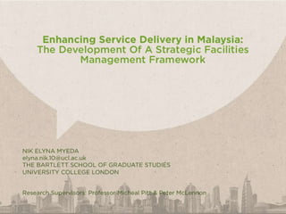 Strategic FM Framework Research | PPT