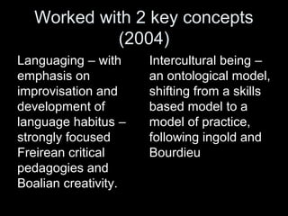 At Home and Exiled in Language Studies: Interdisciplinarity ...