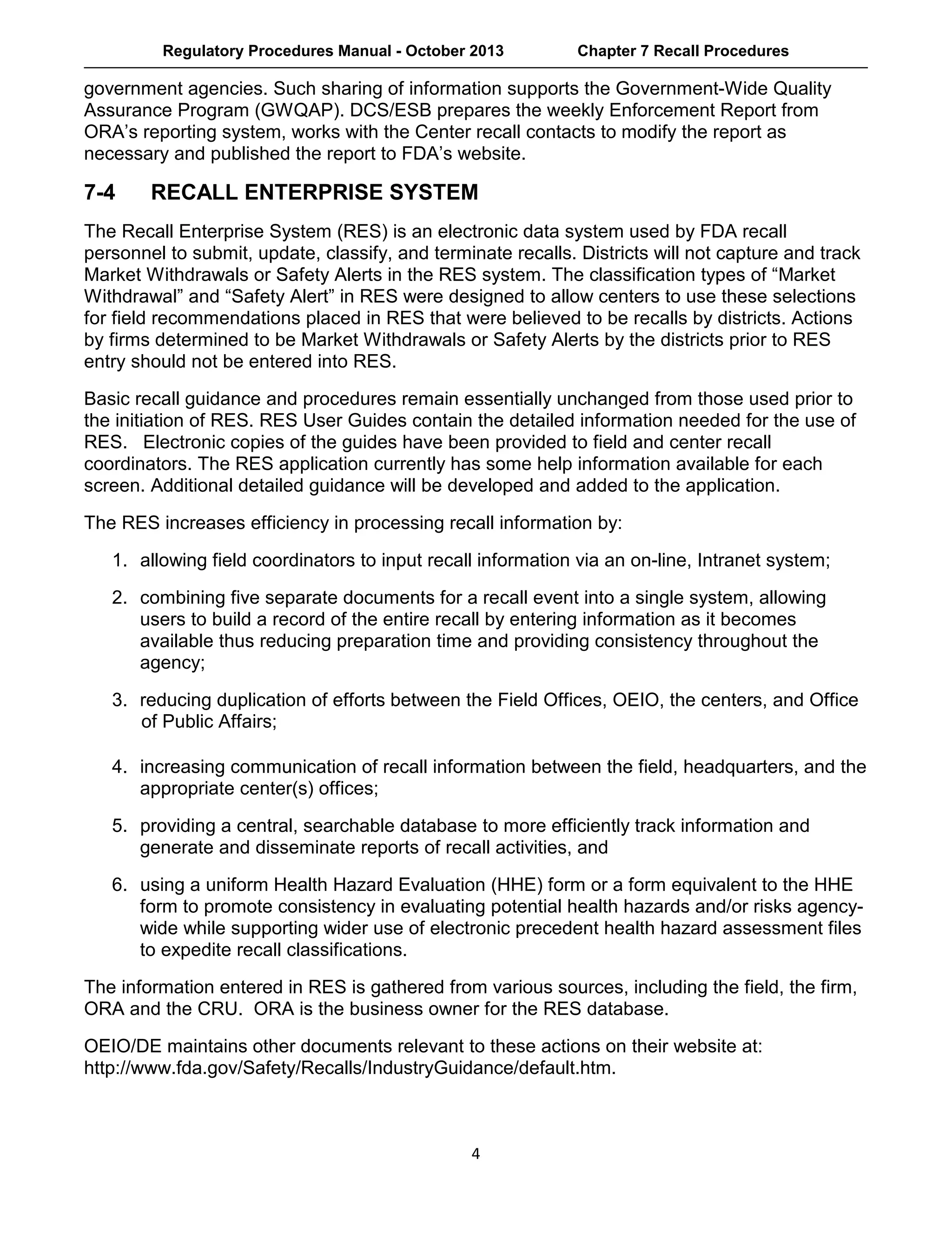 RECALL PROCEDURES // FOOD SAFETY | PDF