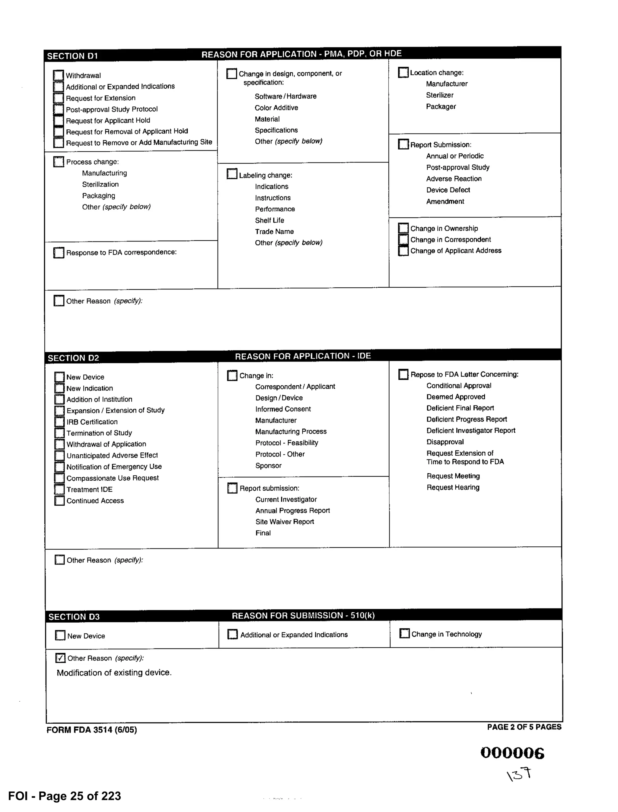 FDA 510(k) submission - redacted | PDF