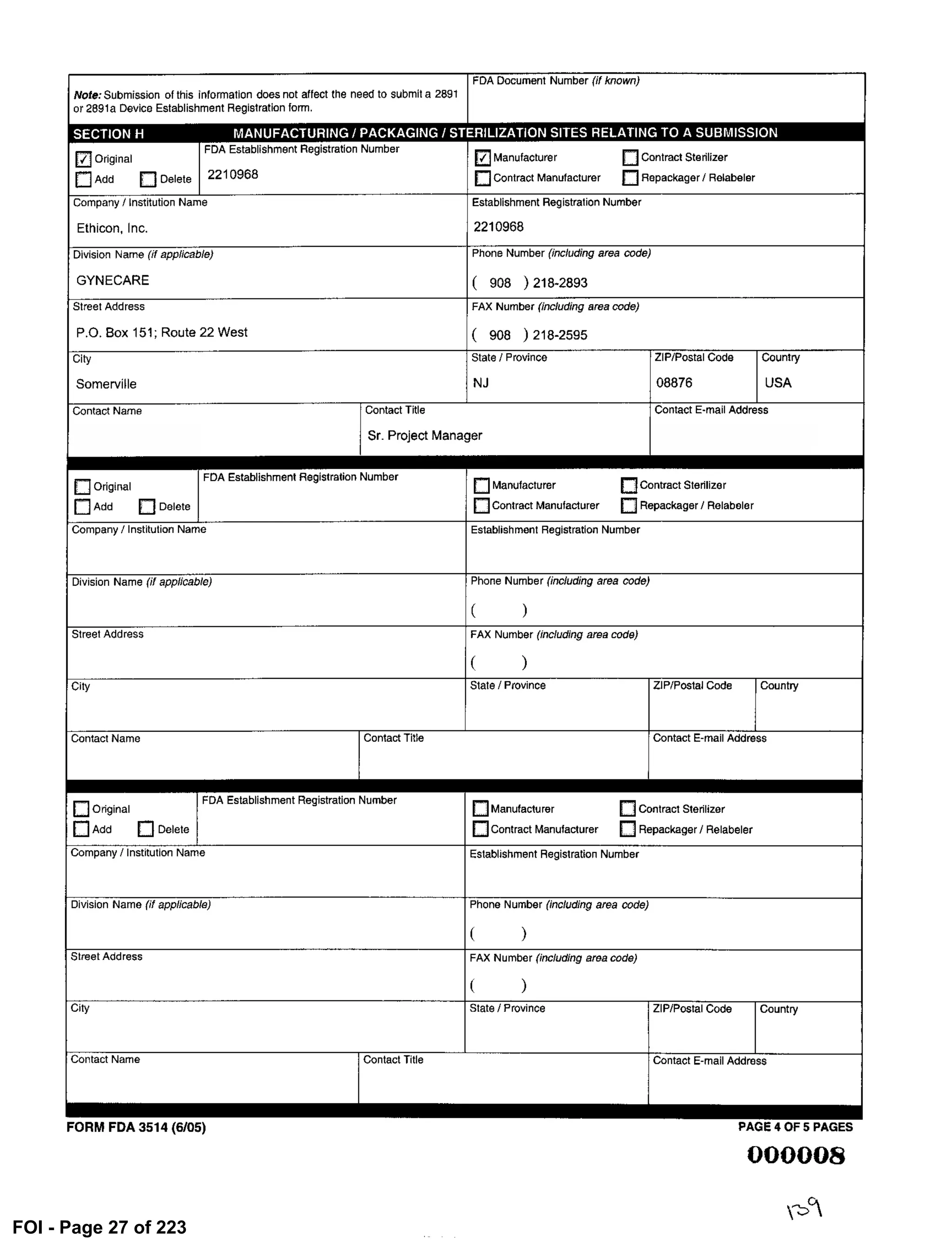 FDA 510(k) submission - redacted | PDF