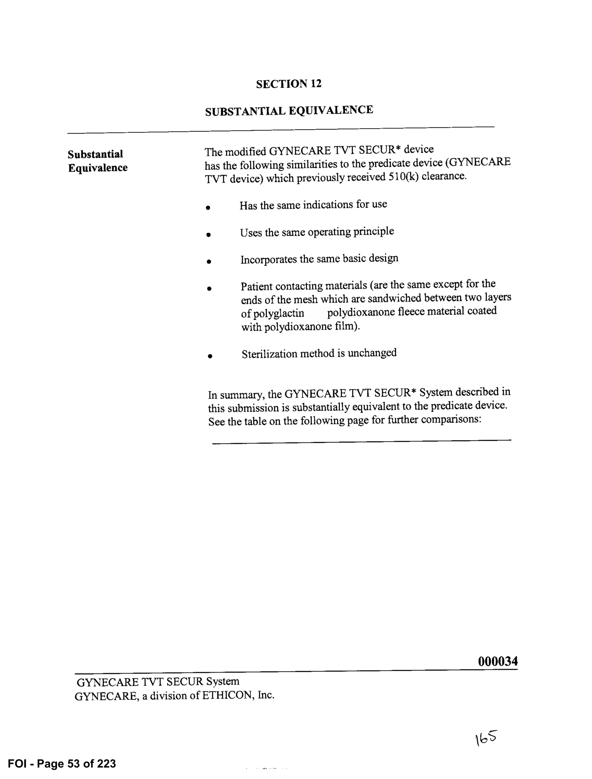 FDA 510(k) submission - redacted | PDF