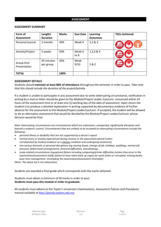 CSI MODULE OUTLINE | PDF