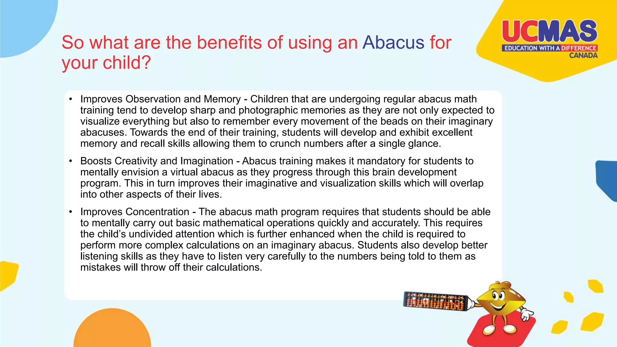How Abacus Can Help Your Children Develop Early Math Skills And More! | PPT