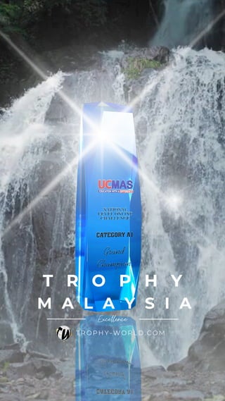 UCMAS Blue Trophy at Trophy-World Malaysia | Custom Trophies & Plaques ...