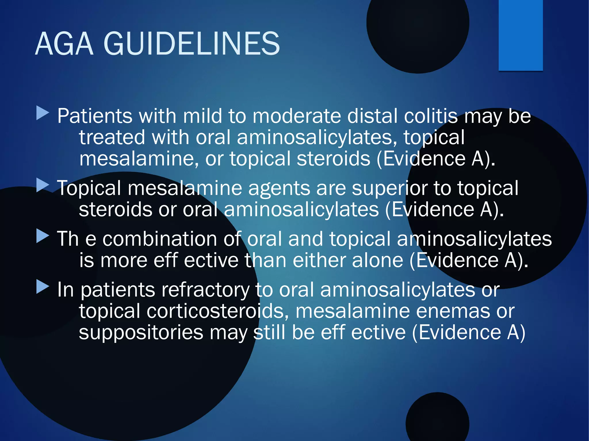 ULCERATIVE COLITIS ( MILD TO MODERATE) MANAGEMENT | PPT