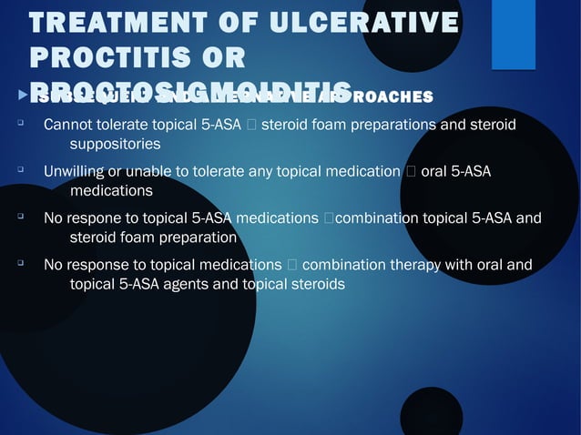 ULCERATIVE COLITIS ( MILD TO MODERATE) MANAGEMENT | PPT