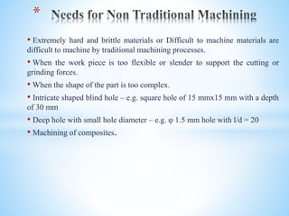 UNCONVENTIONAL MACHINING PROCESS | PPTX