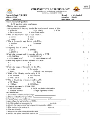 Ucmp objective paper | DOCX