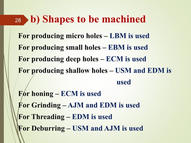 Introduction to unconventional machining processes | PPTX | Chemistry | Science