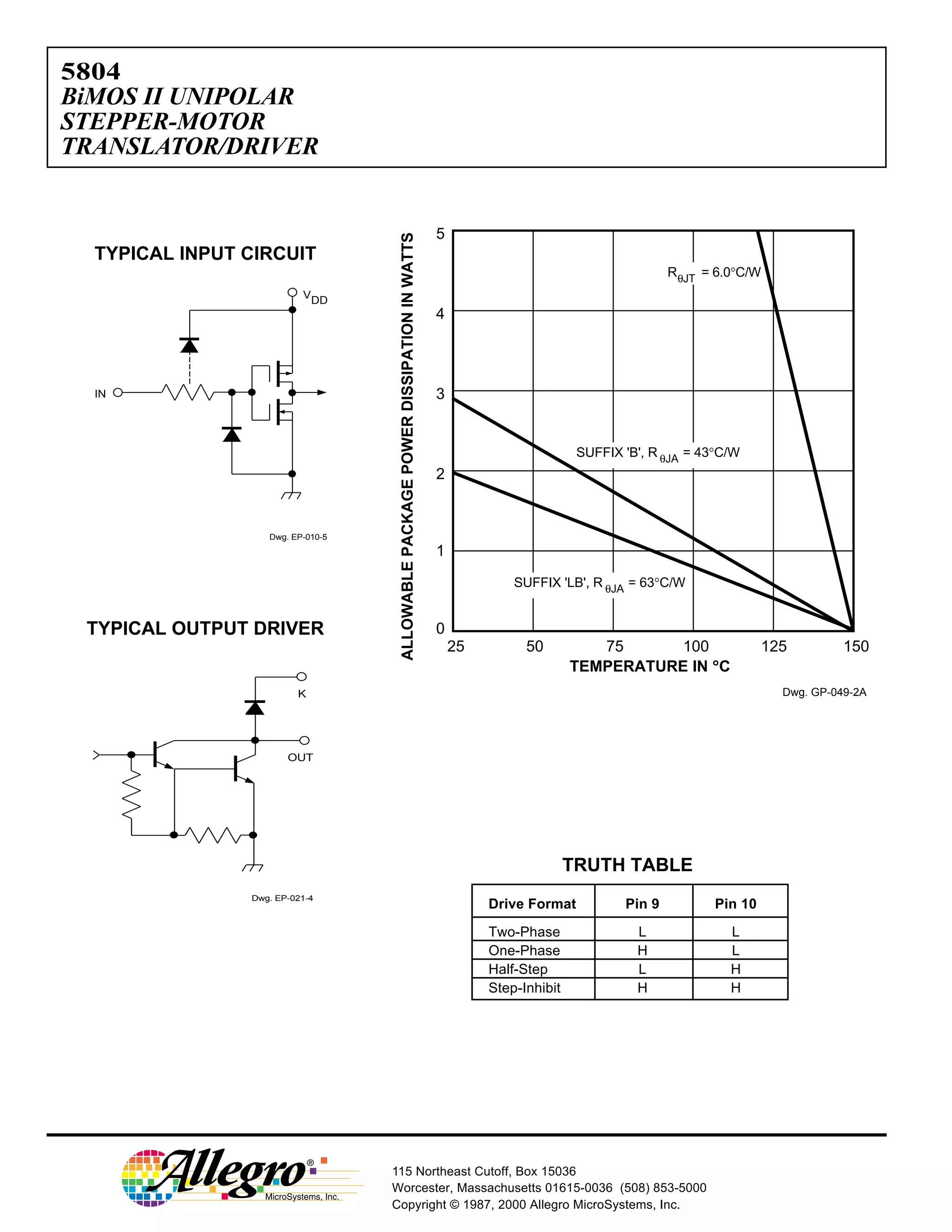 Ucn5804 datasheet | PDF