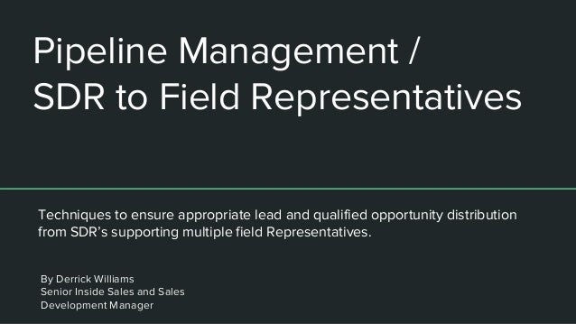 Managing Appropriate SDR Performance Distribution Across Multiple Sales ...