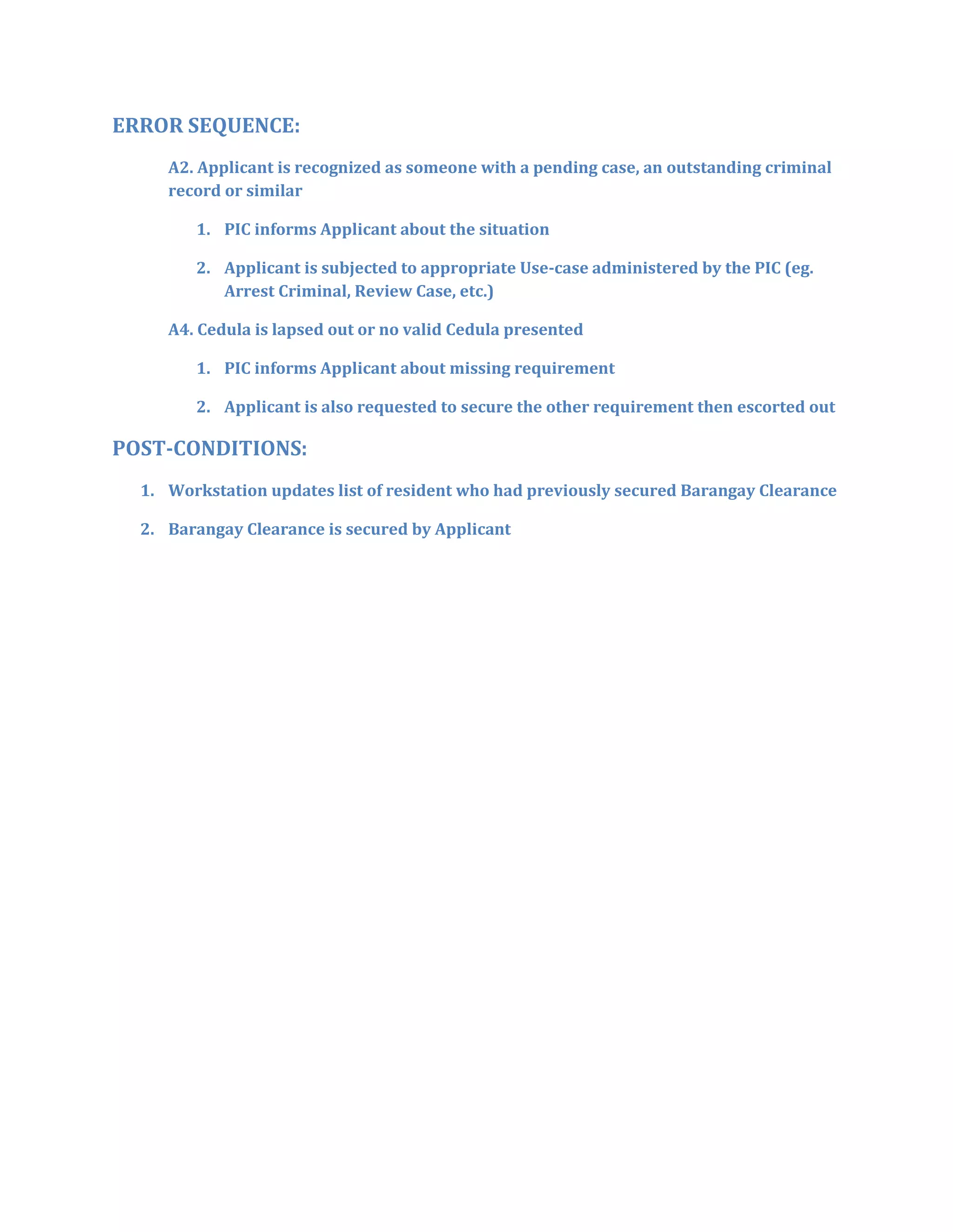 Ucn barangay clearance | PDF