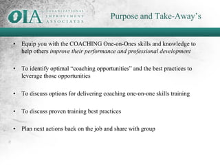 Conducting Effective One-on-One's | PDF
