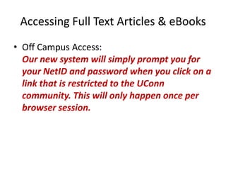 UConn Waterbury ECE Presentation | PPTX