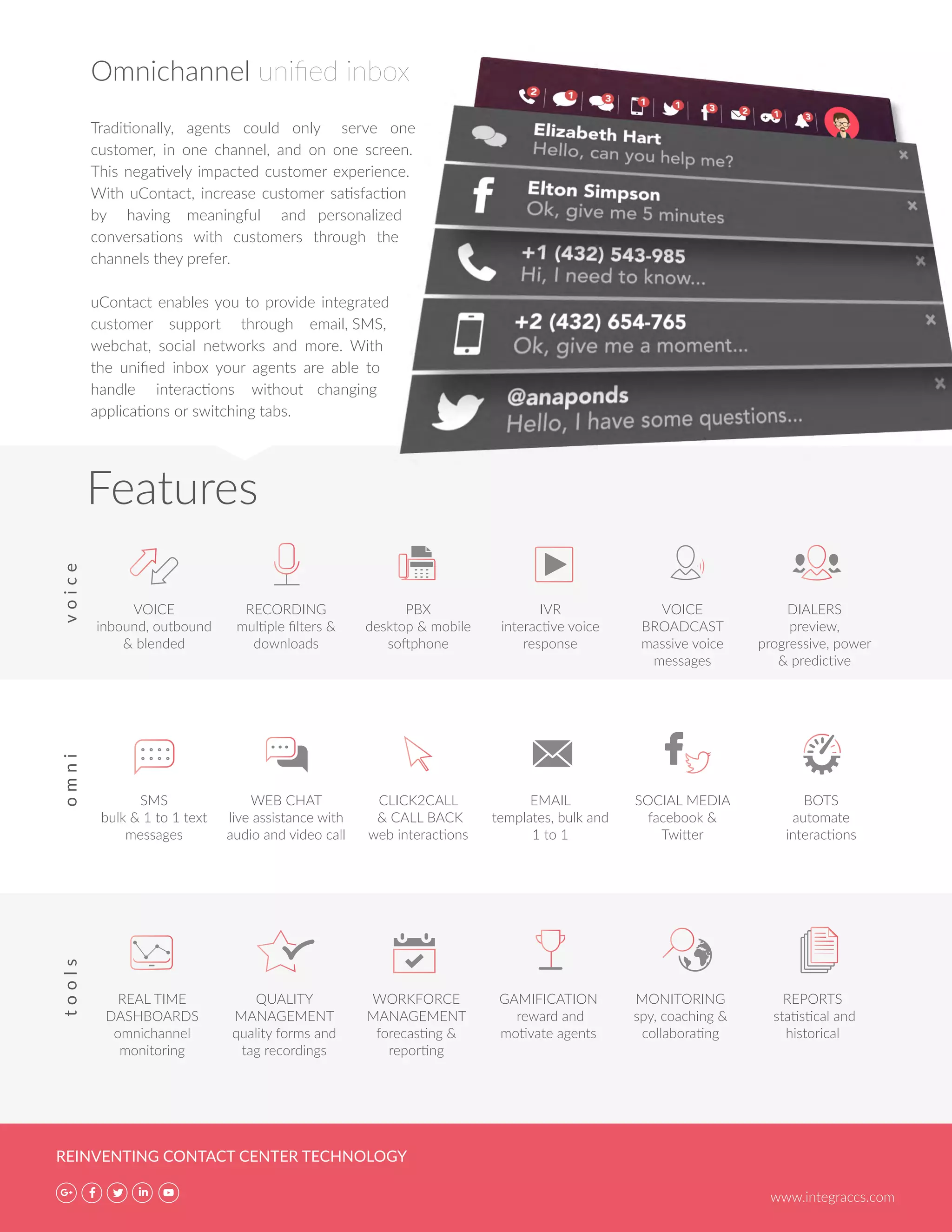 uContact True All in One Contact Center Software | PDF
