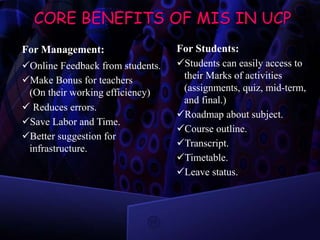 Ucp Presentaion | PPT