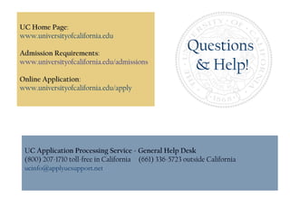 UC Personal Statement Webinar | PPS