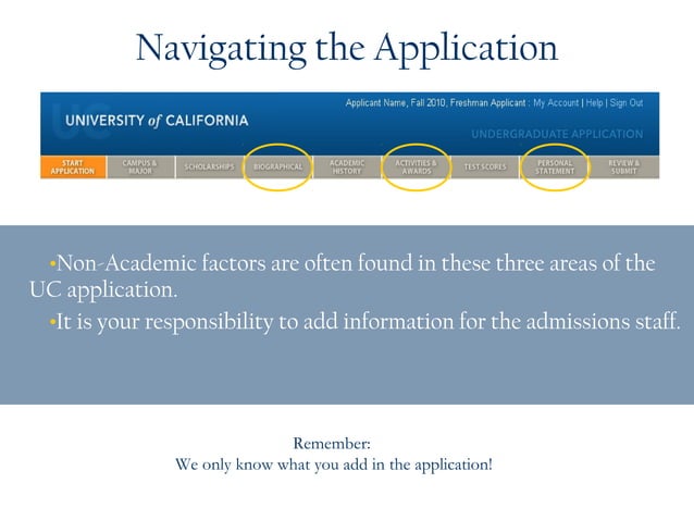 UC Personal Statement Webinar | PPT