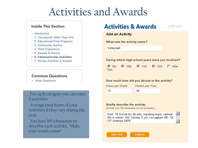 UC Personal Statement Webinar | PPT