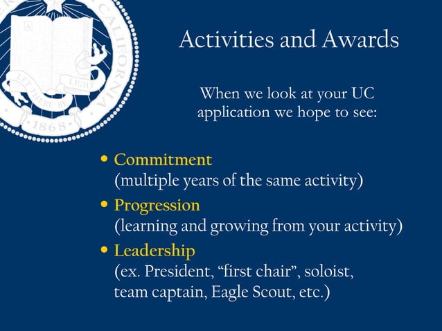 UC Personal Statement Webinar | PPT