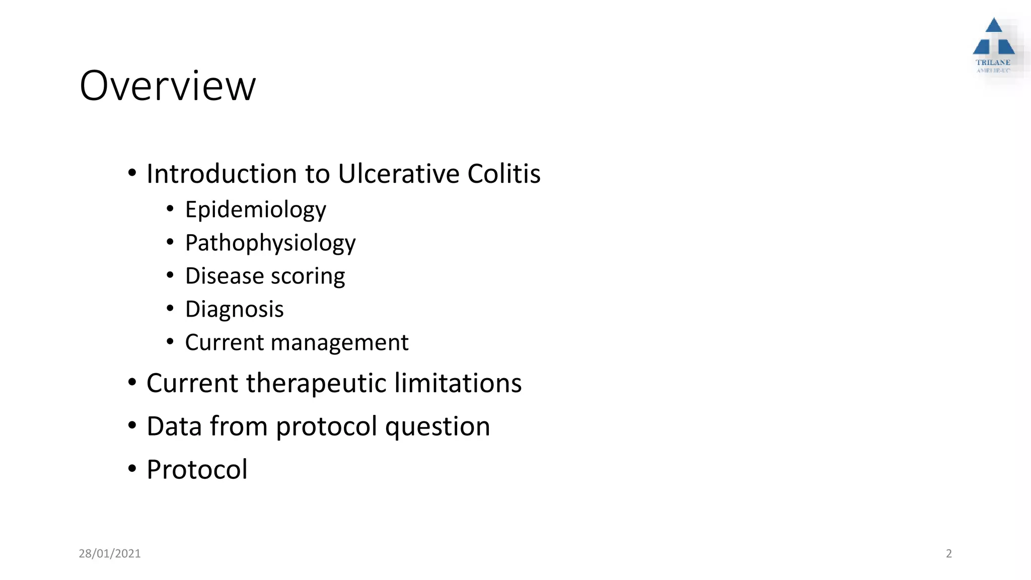 Ulcerative colitis protocol presentation | PPTX