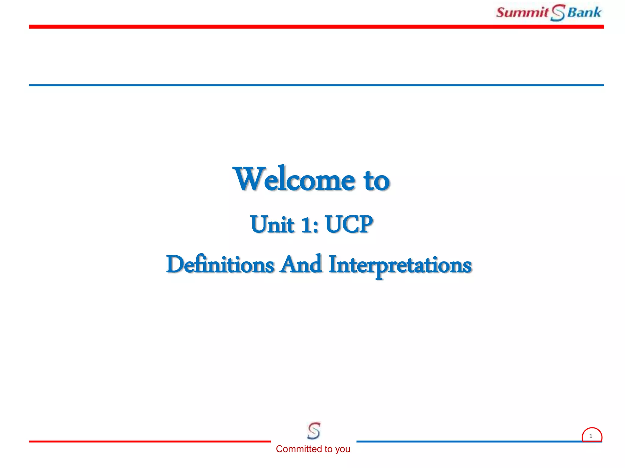 Ucp unit 1 definitions and interpretations | PPT
