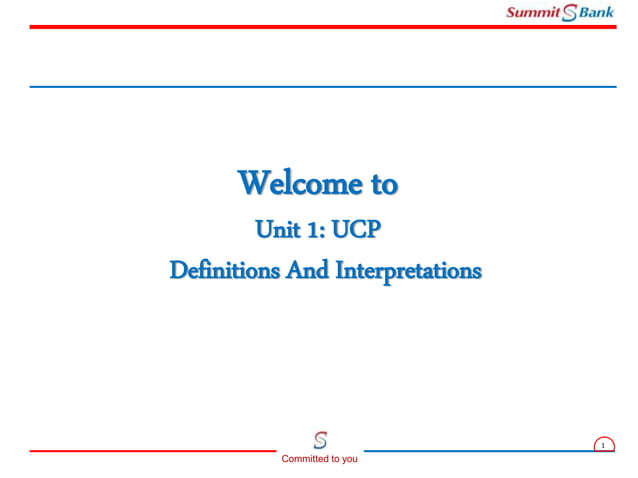 Ucp unit 1 definitions and interpretations | PPT