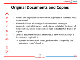 Ucp unit 2 examination of documents | PPT