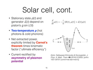 A thermodynamic cycle for the solar cell | PDF