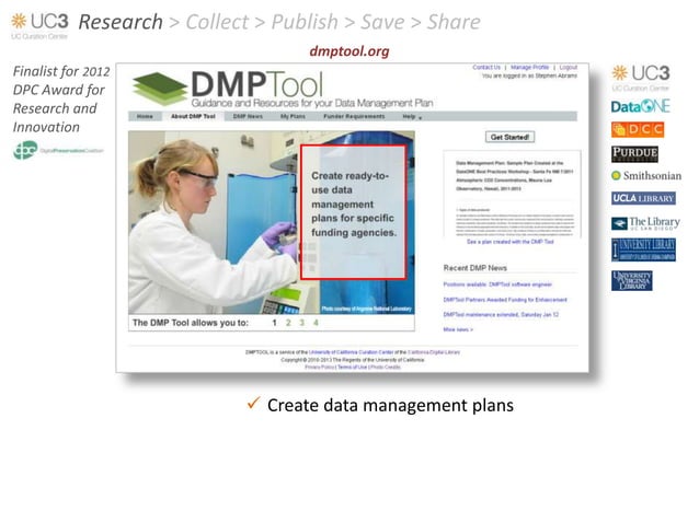 Supporting UC Research Data Management | PPT