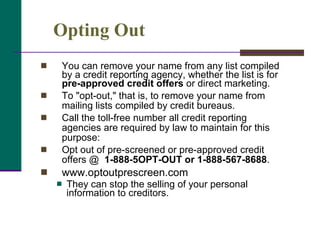 Understanding Your Credit Report and Score | PPT