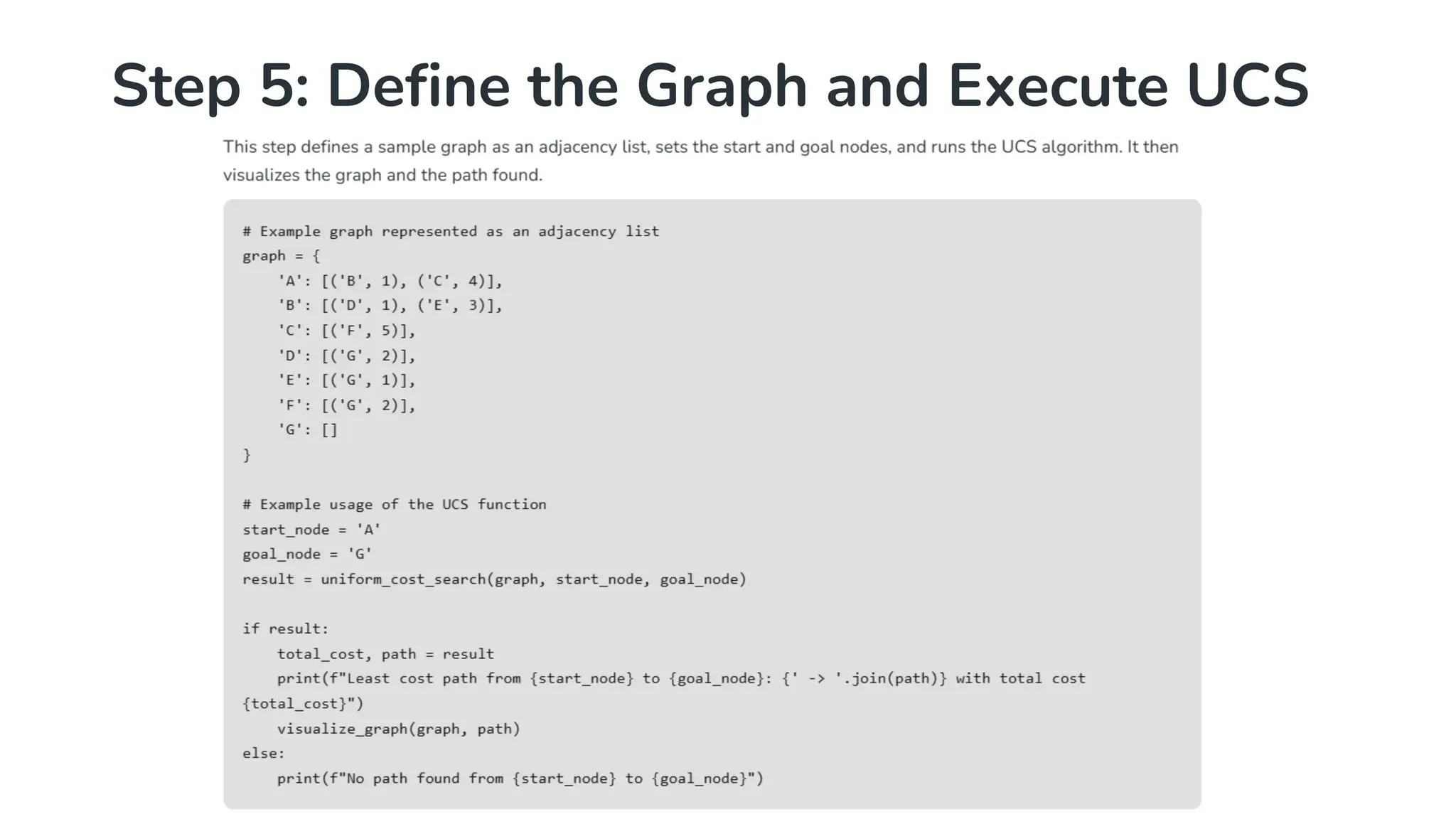 Uniform-Cost Search Algorithm in the AI Environment | PDF