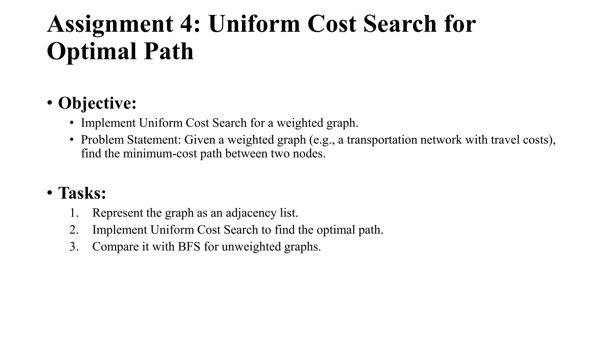 Uniform-Cost Search Algorithm in the AI Environment | PDF