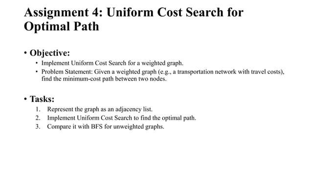 Uniform-Cost Search Algorithm in the AI Environment | PDF