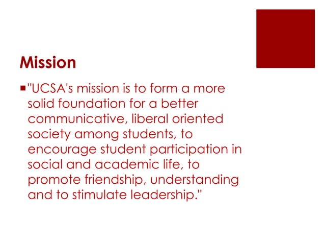 Ucsa organization presentation | PPT