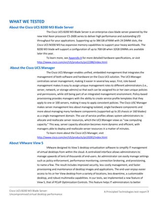 Cisco UCS B200 M3 Blade Server with VMware: Uncompromised virtual ...
