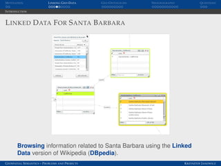 GEOSPATIAL SEMANTICS -- PROBLEMS AND PROJECTS | PDF