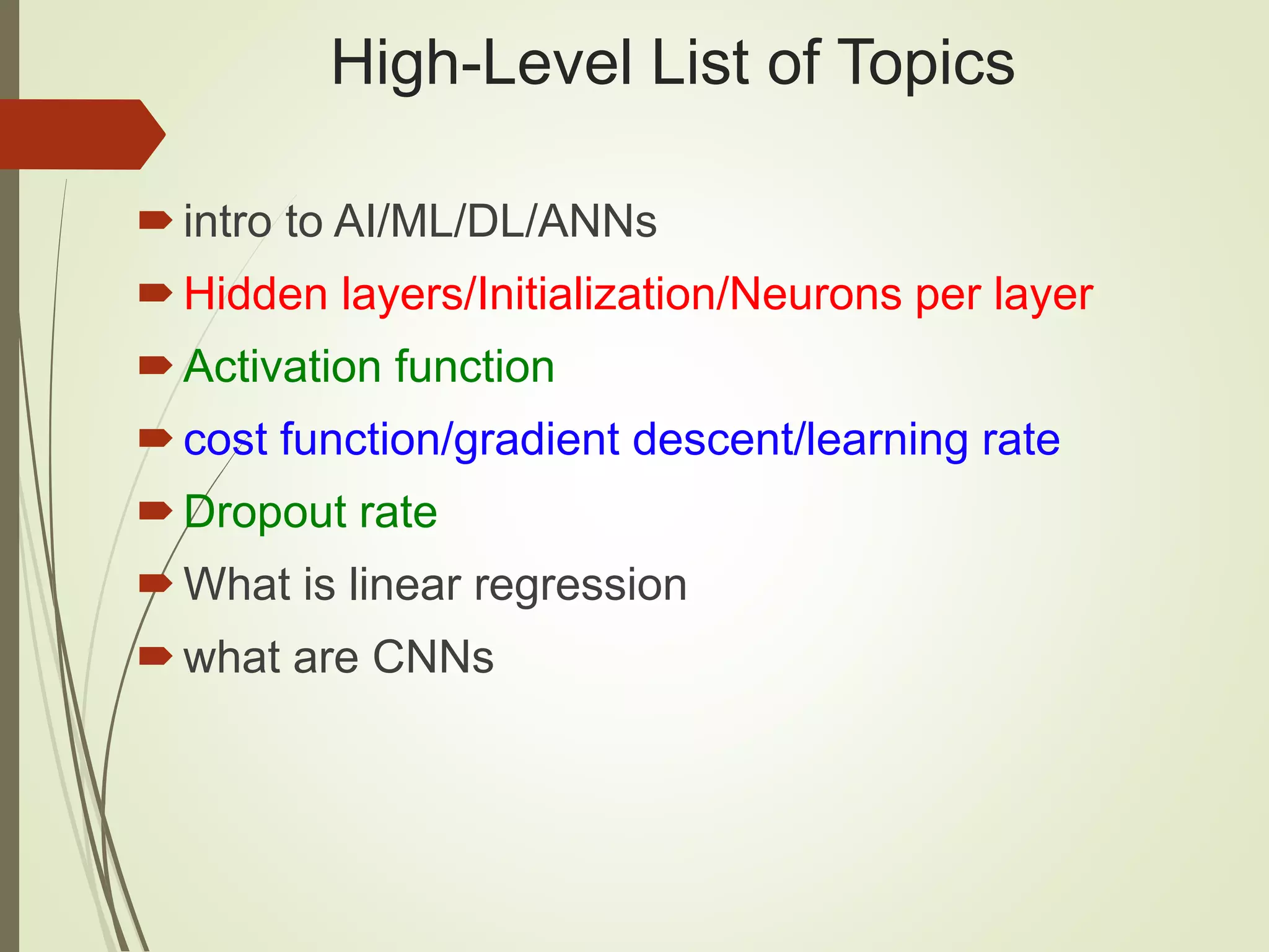 Introduction to Deep Learning | PPTX