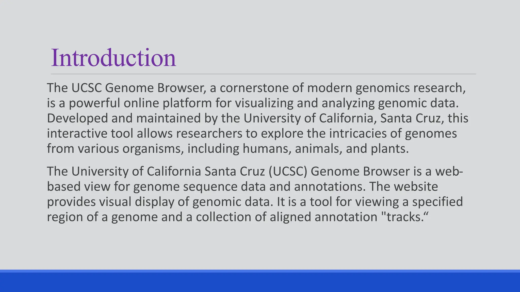 UCSC Genome browser BIOINFORMATICS (1).pptx