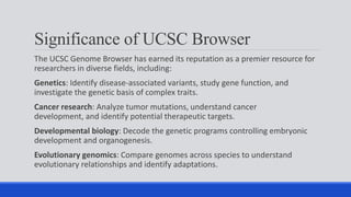 UCSC Genome browser BIOINFORMATICS (1).pptx