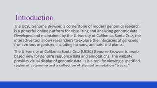 UCSC Genome browser BIOINFORMATICS (1).pptx