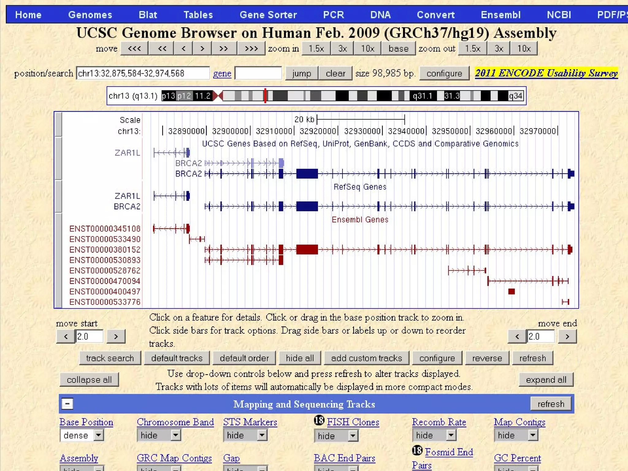 BITS: UCSC genome browser - Part 1 | PDF | Databases | Computer Software and Applications