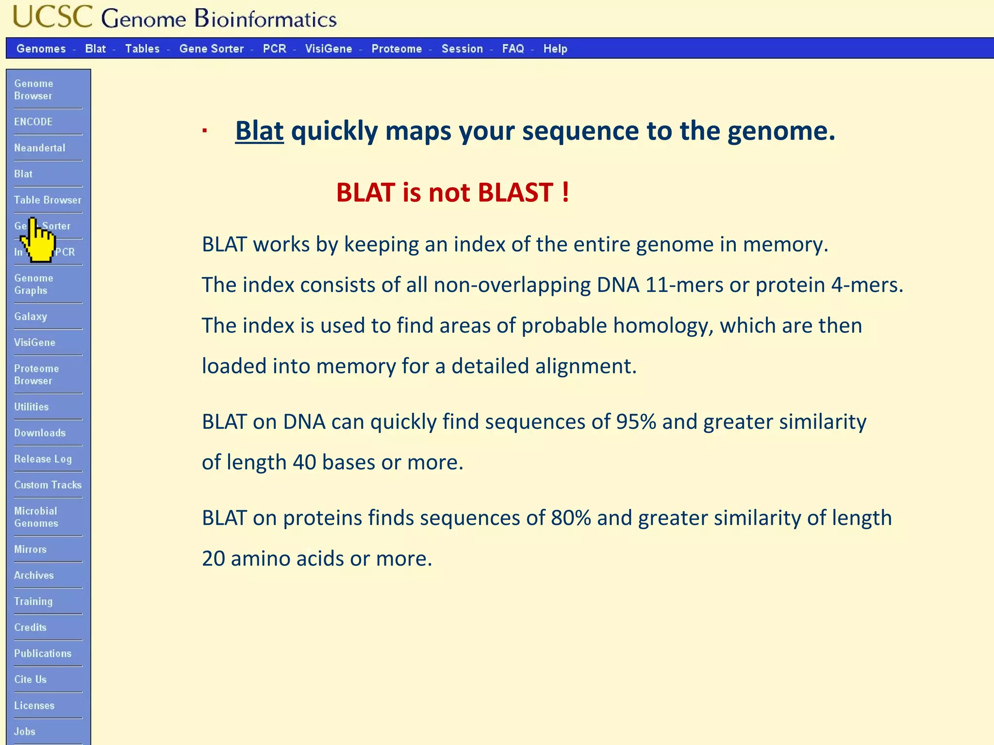 BITS: UCSC genome browser - Part 1 | PDF