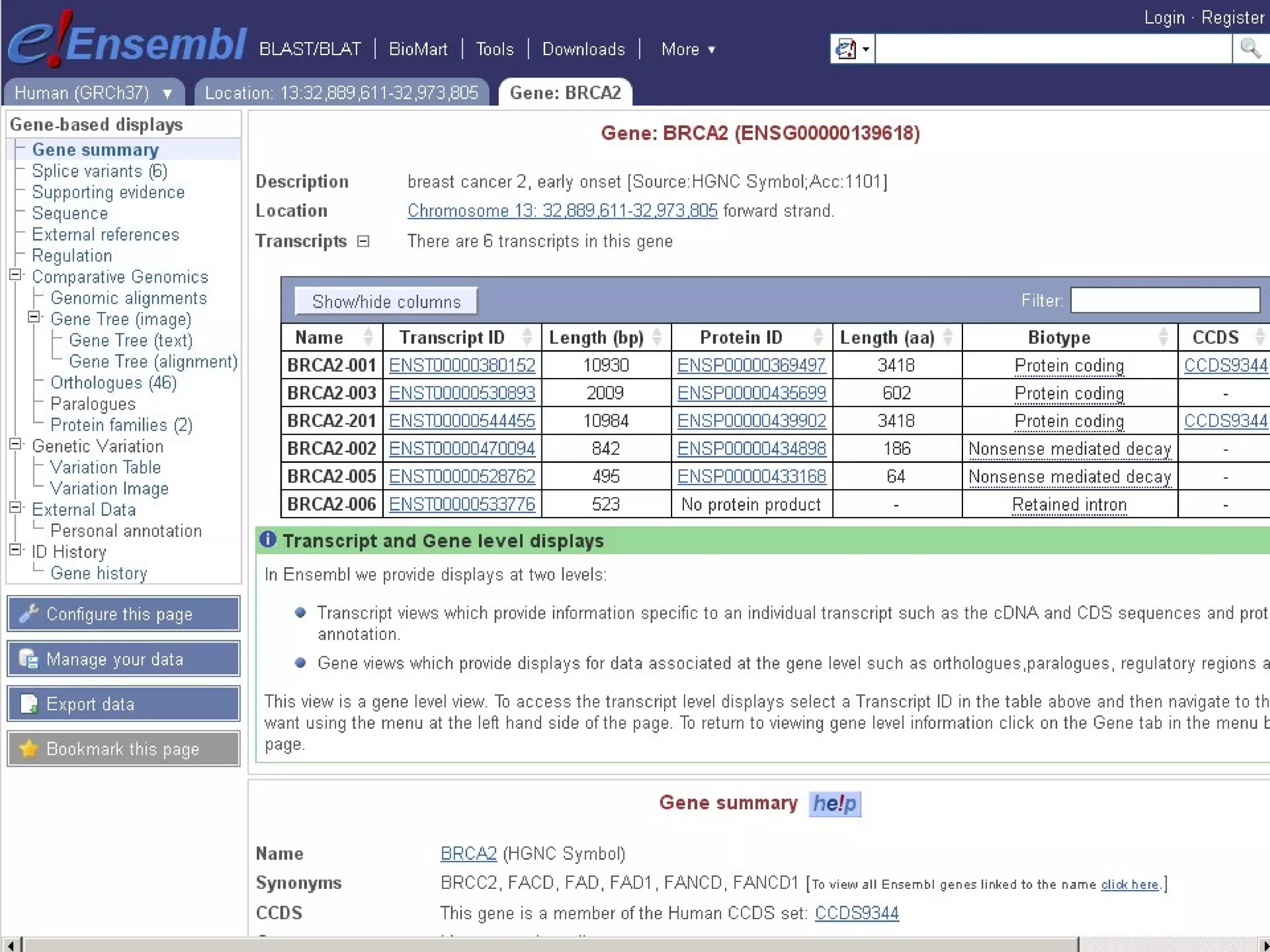 BITS: UCSC genome browser - Part 1 | PDF