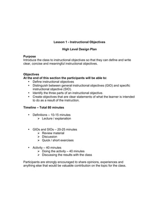 Writing Instructional Objectives | PDF