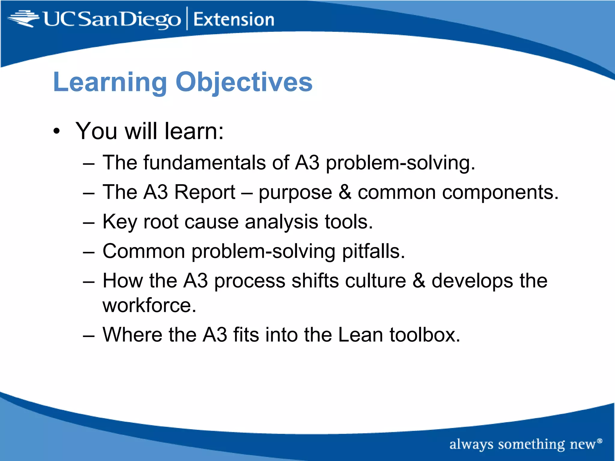 UCSD Class: A3 Management and Root Cause Analysis | PDF