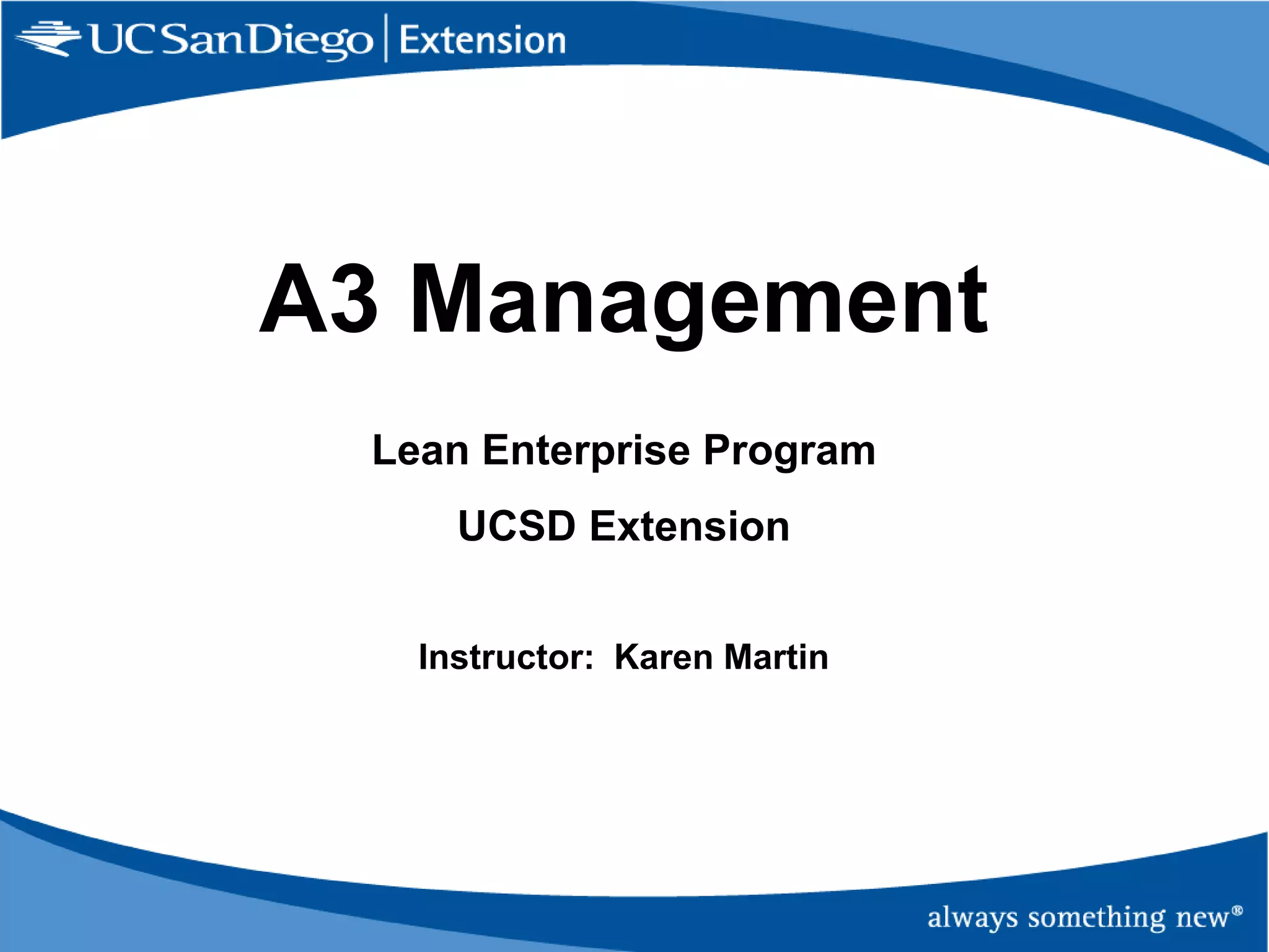 UCSD Class: A3 Management and Root Cause Analysis | PPT